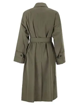 Max Mara Belted Trench Coat - Green