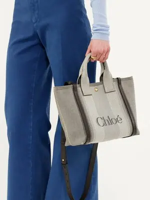 Chloé Small Woody Tote Bag - Gray