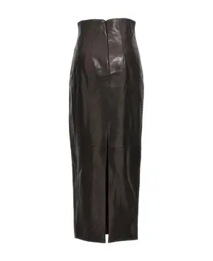 Khaite Loxley High-waisted Midi Skirt - Black