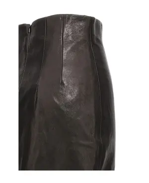 Khaite Loxley High-waisted Midi Skirt - Black