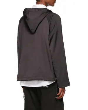 Kenzo Logo Print Drawstring Hoodie - Black