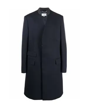 MAISON MARGIELA Maison Margiela Collarless Single Breasted Coat No