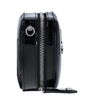 VIVIENNE WESTWOOD Heart Shoulder Bag With Metal Orb Logo - Black