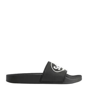 Balenciaga X Scholl Pool Slides - Black/white