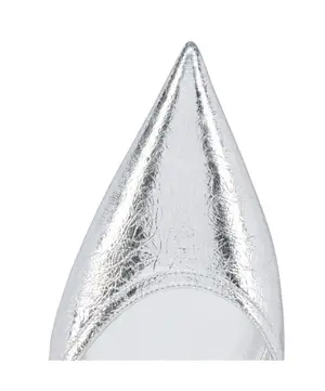 CHRISTIAN LOUBOUTIN Miss Z Slingina Pumps - Silver