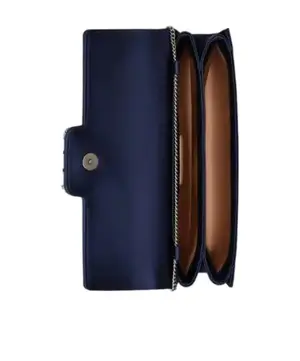 ROGER VIVIER Efflorescence Clutch In Satin - Blue