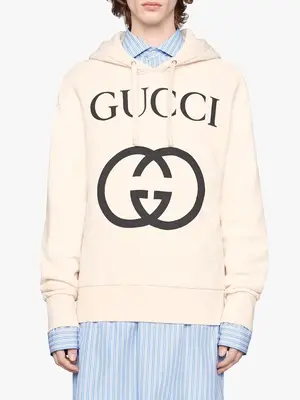 Gucci Interlocking G Hoodie - White