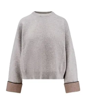 Brunello Cucinelli Long Sleeve Crew Neck Sweater