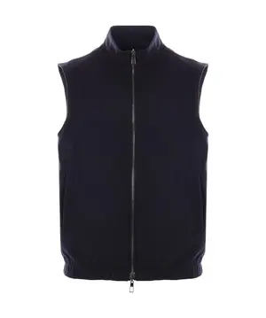 Loro Piana Zipped Reversible Gilet - Navy Blue