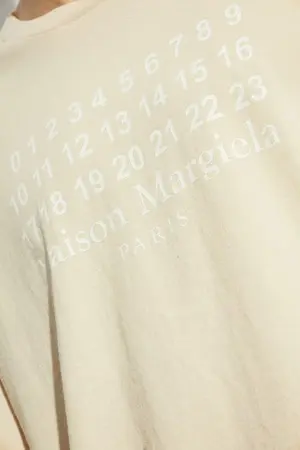 MAISON MARGIELA Numbers Motif Printed Crewneck T-shirt
