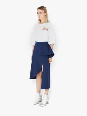 J.W.ANDERSON Peplum Waist Asymmetric Skirt