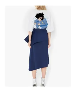 J.W.ANDERSON Peplum Waist Asymmetric Skirt