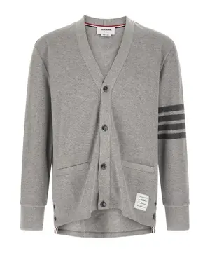 Thom Browne Bar Honeycomb Knit Cardigan - No