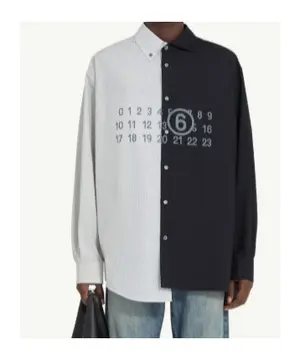 MAISON MARGIELA Two-tone Poplin Shirt