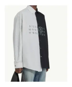 MAISON MARGIELA Two-tone Poplin Shirt