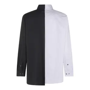 MAISON MARGIELA Two-tone Poplin Shirt - Black