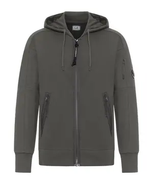 C.P. COMPANY Zip-up Drawstring Hoodie