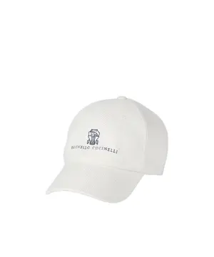 Brunello Cucinelli Embroidered Logo Baseball Cap - Off-white
