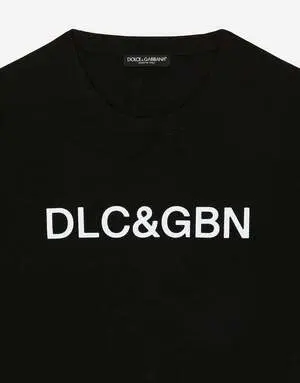 Dolce & Gabbana Dolce Gabbana Logo Printed Crewneck T-shirt - Black