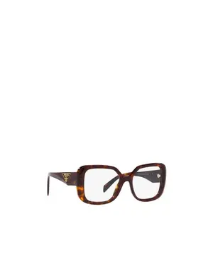 Prada Square Frame Eyeglasses - Black