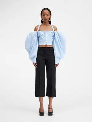 Jacquemus Off-shoulder Poplin Blouse