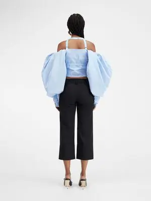 Jacquemus Off-shoulder Poplin Blouse