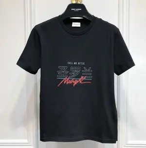 Saint Laurent Call Me After Midnight" Graphic T-shirt