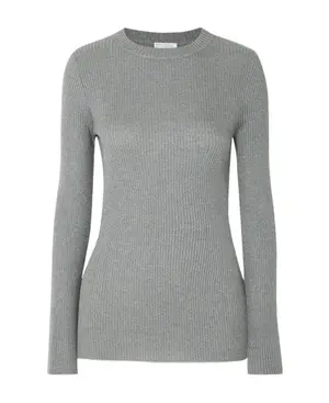 Brunello Cucinelli Ribbed Metallic Pullover