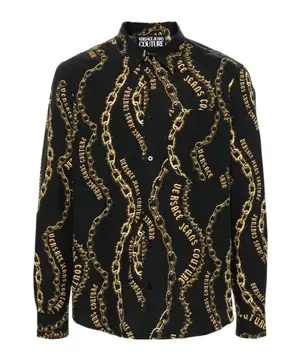 Versace Chain Couture Cotton Shirt