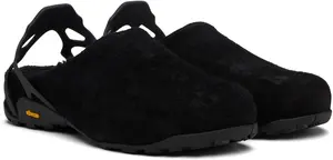 ROA Waxed Calfskin Suede Loafers - Black