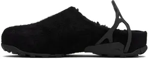 ROA Waxed Calfskin Suede Loafers - Black