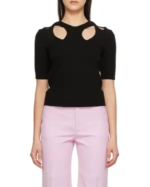 Chloé Cut-out Knitted Top