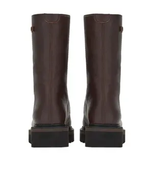 FERRAGAMO Gancini-plaque Zipped Ankle Boots
