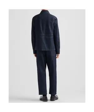Prada Enamel Triangle Logo Tapered Leg Trousers