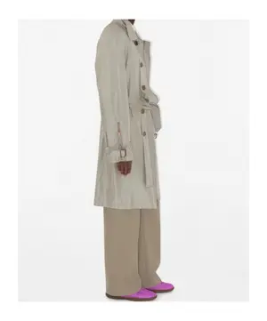 Burberry Single-breasted Belted Coat