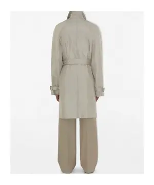Burberry Single-breasted Belted Coat