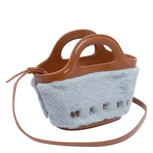 Marni Tropicalia Double Handle Shoulder Bag - Gray