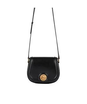 Chloé Horse Medal Saddle Crossbody Bag - Black