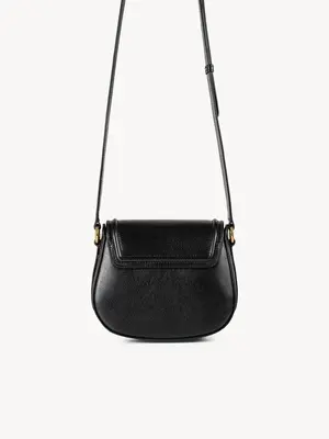 Chloé Horse Medal Saddle Crossbody Bag - Black