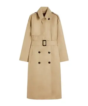 Max Mara Belted Cotton Trench Coat - Colonial