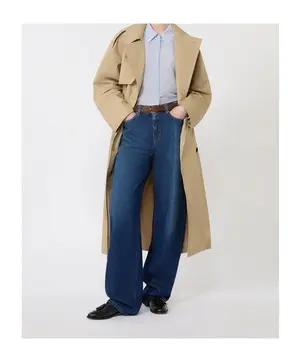 Max Mara Belted Cotton Trench Coat - Colonial