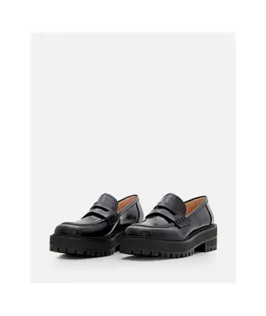 GIANVITO ROSSI Square Toe Lug Sole Loafers