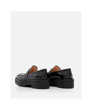 GIANVITO ROSSI Square Toe Lug Sole Loafers
