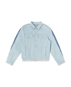 Heron Preston Patchwork Denim Jacket - Blue