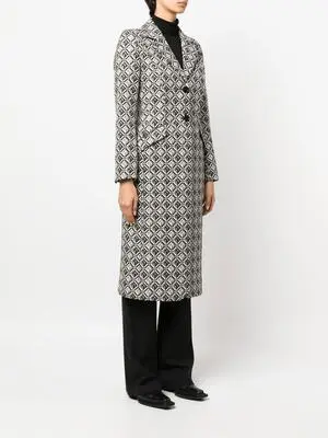 MARINE SERRE Long-sleeved Coat