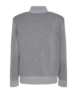 LARDINI High-neck Zipped Cardigan
