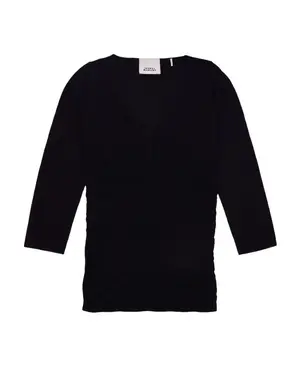 Isabel Marant Étoile Gathered Detail Long Sleeve Top