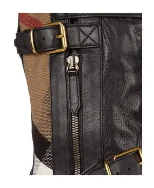 Burberry Plaid Canvas Short Boots