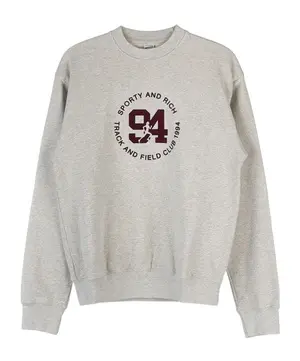 SPORTY  RICH Sporty & Rich Long Sleeve Sweater With Logo