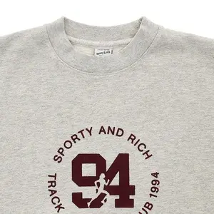 SPORTY  RICH Sporty & Rich Long Sleeve Sweater With Logo